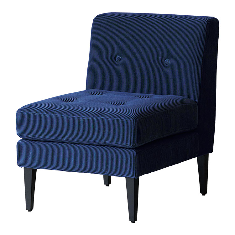 【別注】グレスソファ 1人掛け [CORDUROY-NAVY BL]｜ソファ｜CRUSH CRASH PROJECT(クラッシュプロジェクト ...